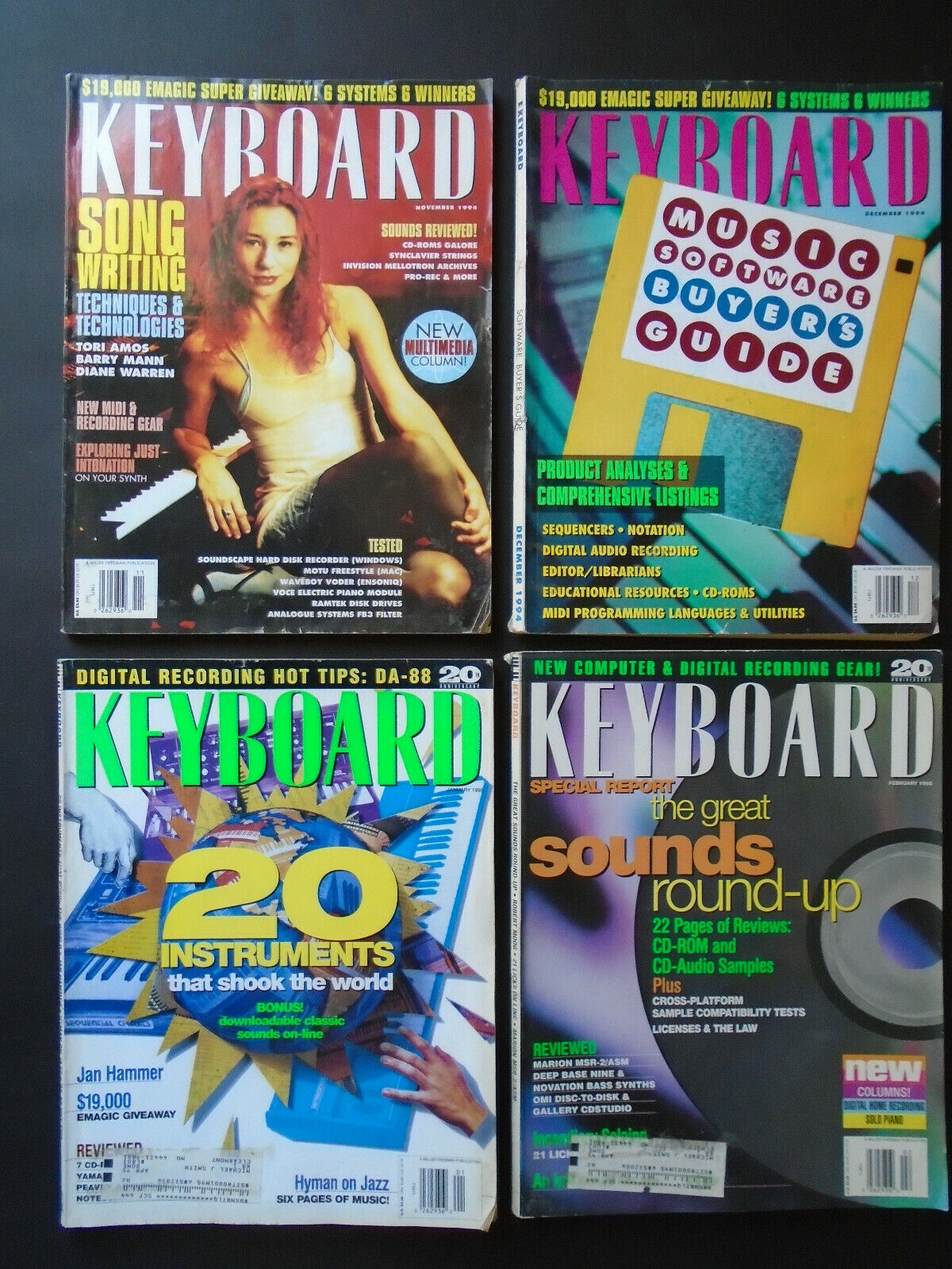 MATRIXSYNTH: Lot of 41 "Keyboard" 1990's Magazines