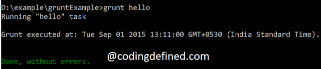 Little about Tasks in Grunt - Coding Defined