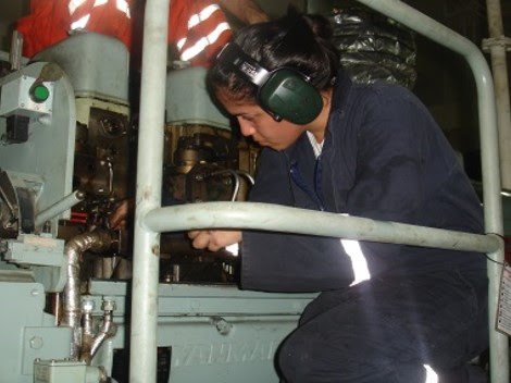How is to work on a Crude oil tanker ship as a female engine cadet?
