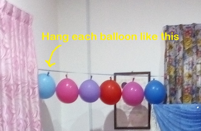 Diary.Nie's Gallery: Hanging Balloons for A Party