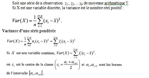 Chapitre 4: les paramètres de dispersion - Ista Ofppt préparé par AL ...