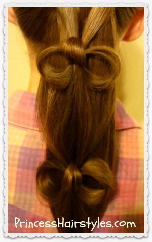 Cascading Bows Ponytail Hairstyle | Hairstyles For Girls - Princess ...