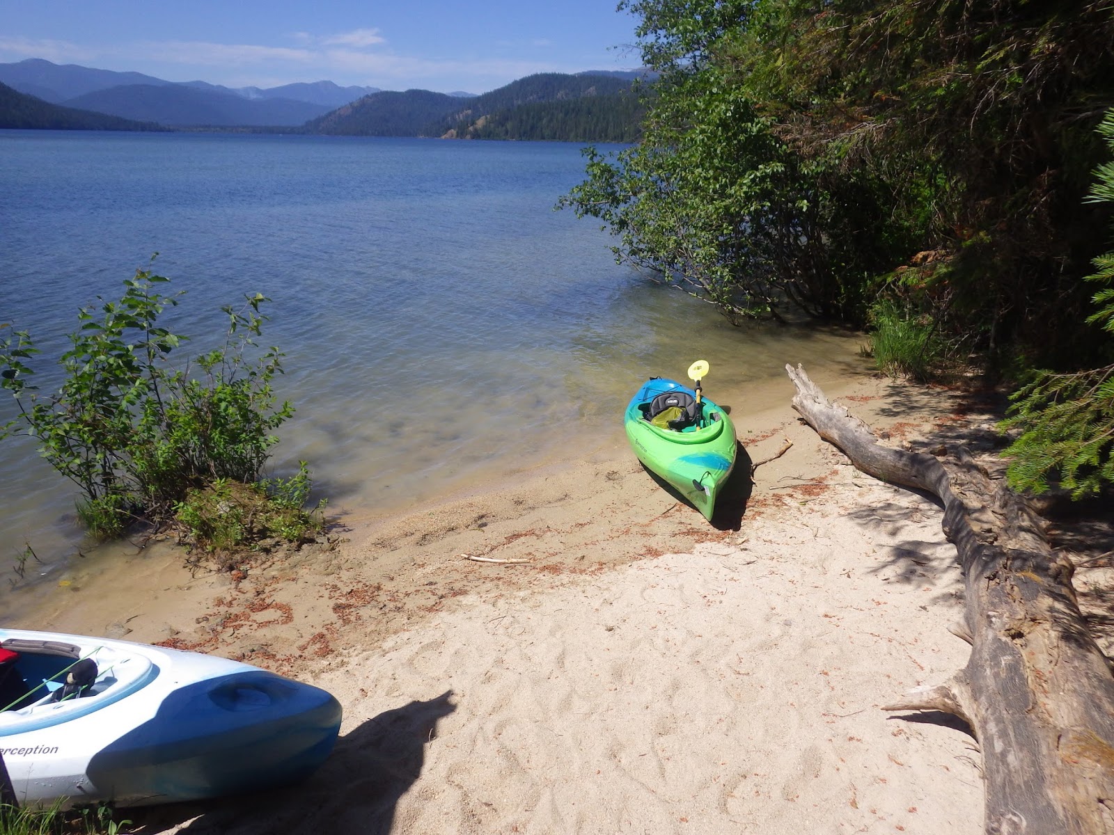 Dave'n'Kathy's Vagabond Blog: Paddling the Thorofare to Upper Priest Lake