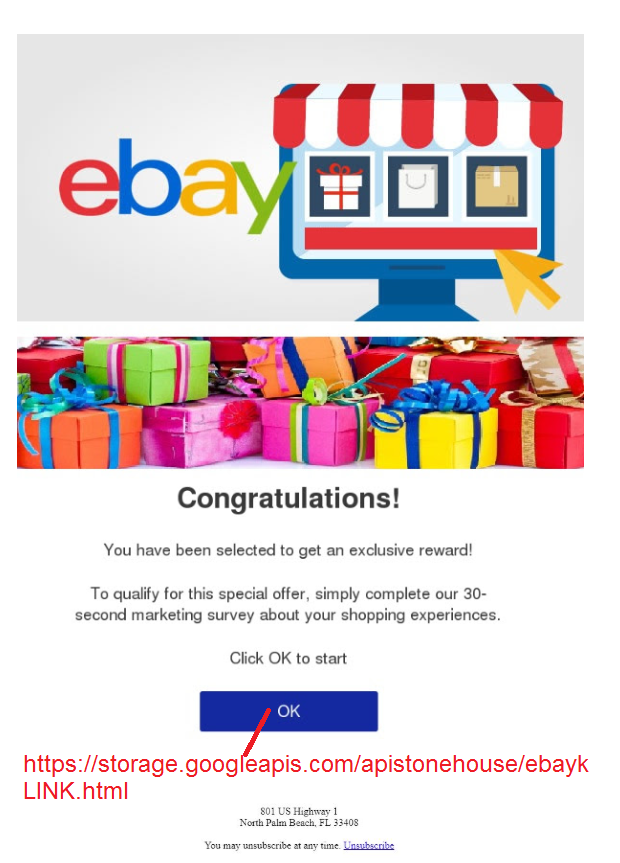 Metadata Consulting [dot] ca: Ebay Phishing Email - We have a surprise ...