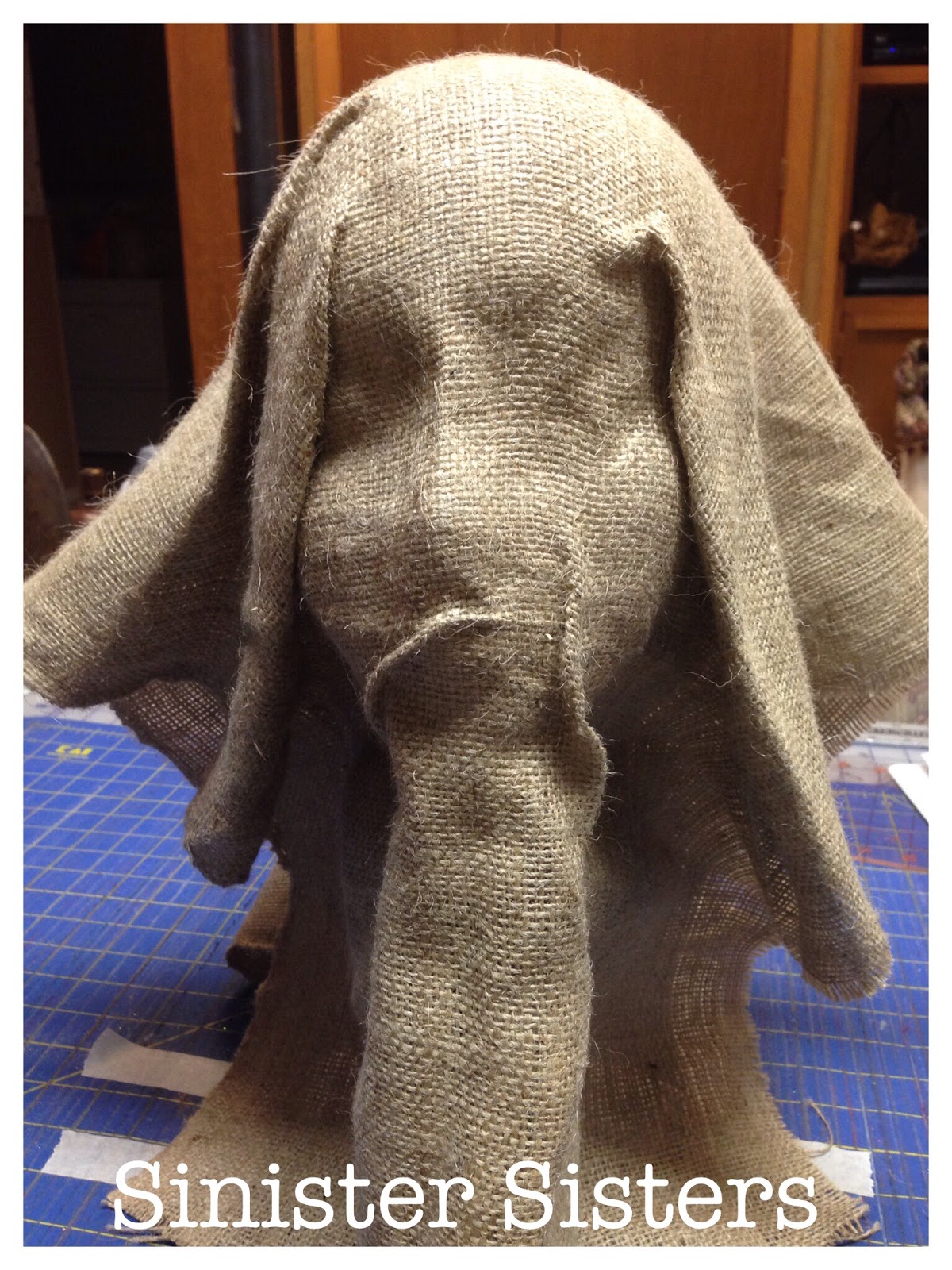 SINISTER SISTERS: BURLAP SCARECROW MASK