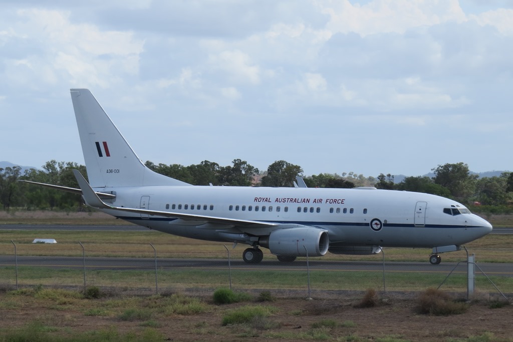 Central Queensland Plane Spotting: RAAF Boeing B737-7DT(BBJ) A36-001 ...