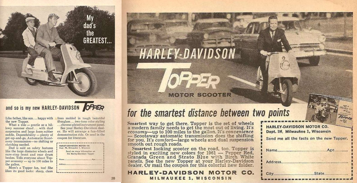 Hit The Road MotoBlog: Harley-Davidson Topper – El único scooter HD ...