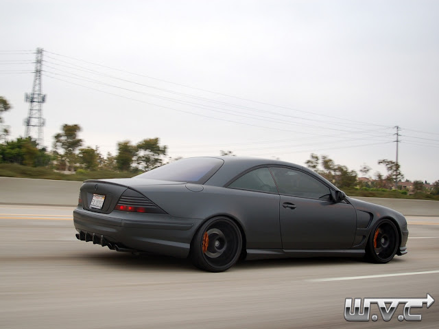 C4: Mercedes CL55 Preto Fosco + Rodas aro 20"