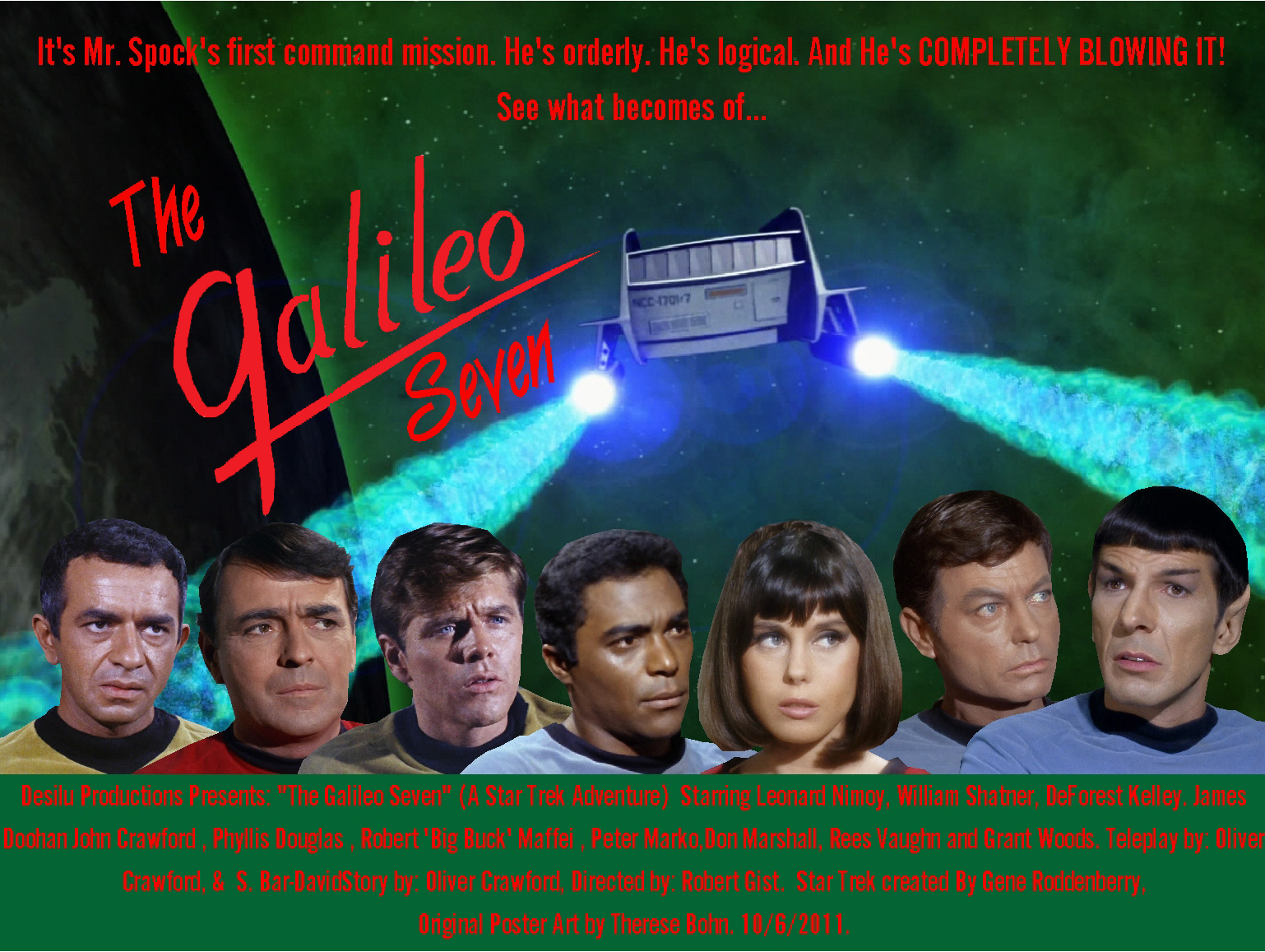 Book Junkie: Star Trek episode "The Galileo Seven" airs 1967