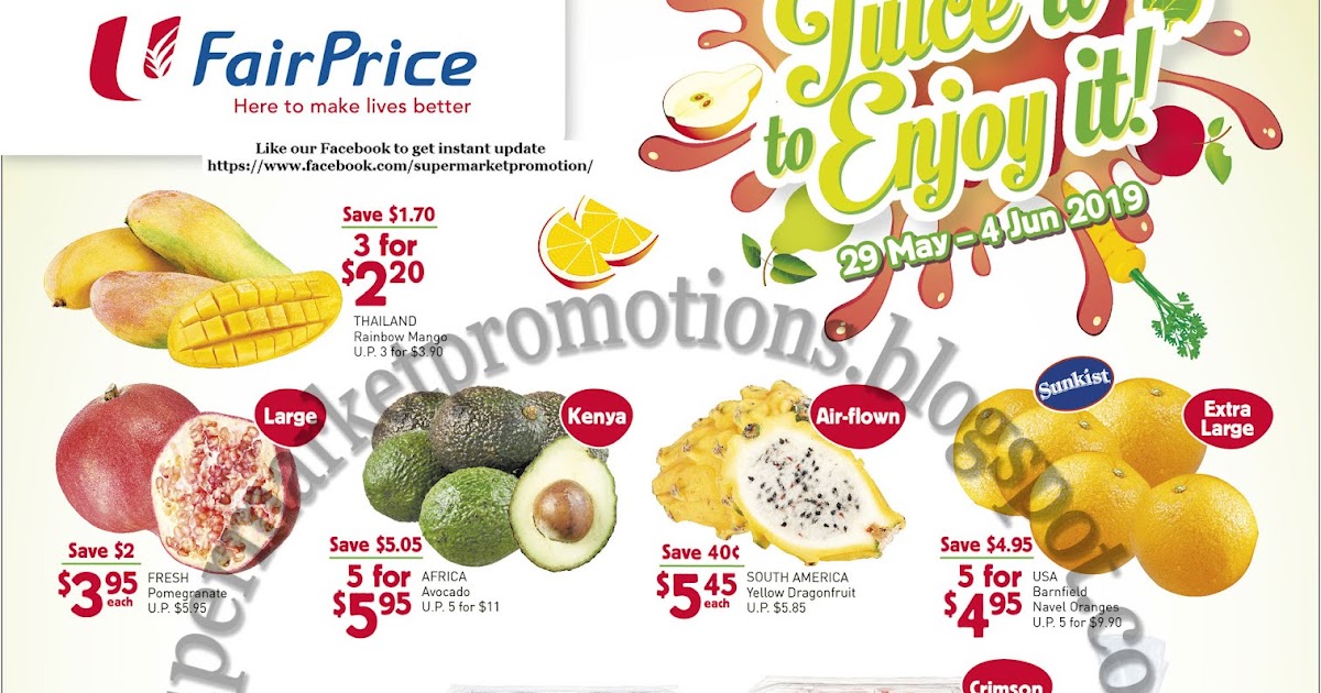 NTUC FairPrice Fruits Promotion 29 May - 04 June 2019 ~ Supermarket ...