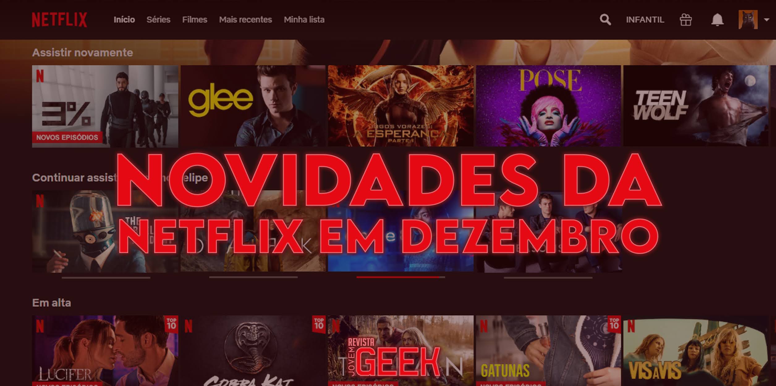 Novidades da Netflix em Dezembro | Revista Jovem Geek