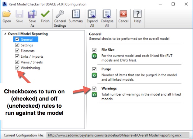 Revit Model Checker - Sample Rule Configurations