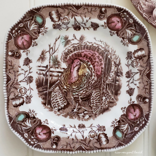 ciao! newport beach: thanksgiving prep: turkey plates