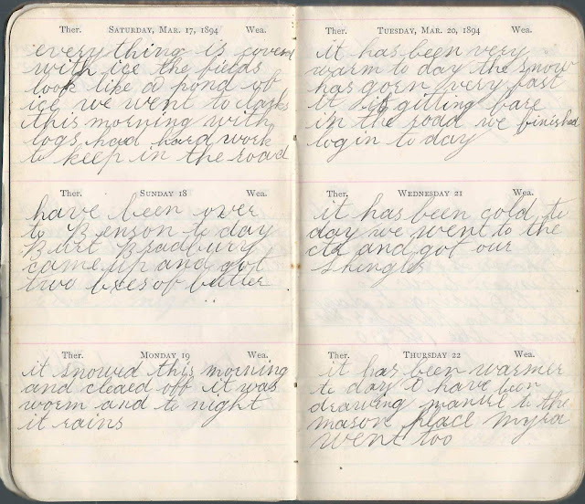 Heirlooms Reunited: March Entries in the 1900 Diary of John Foss ...