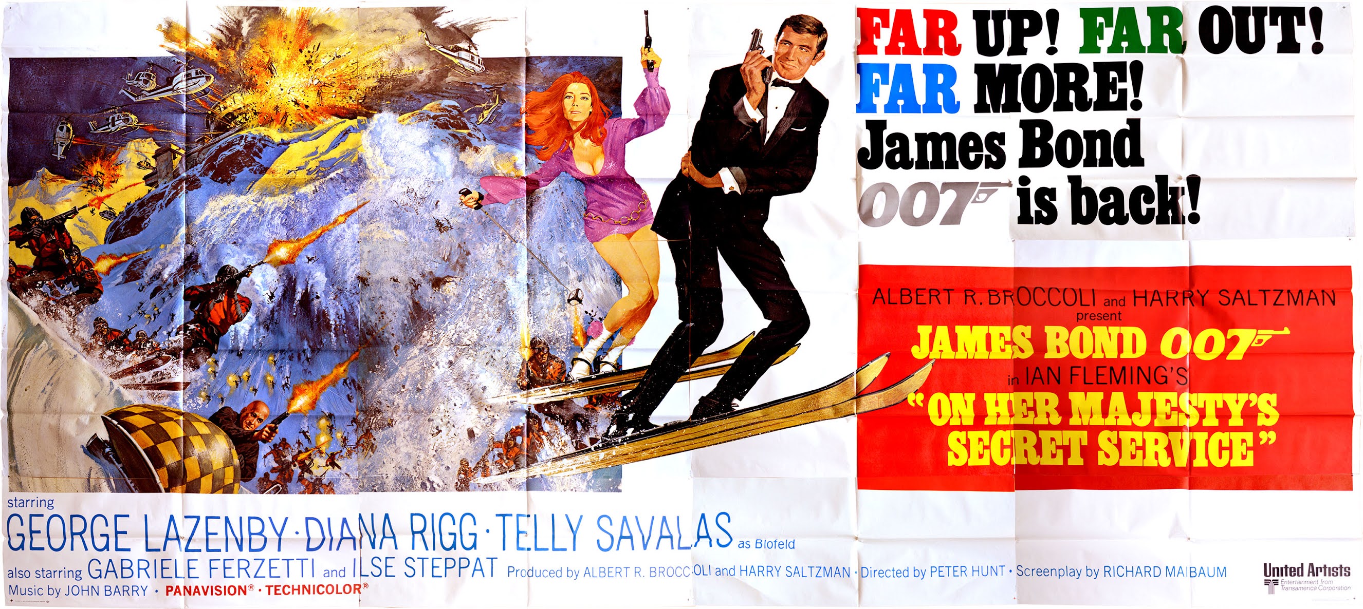 Illustrated 007 - The Art of James Bond: OHMSS 24 Sheet