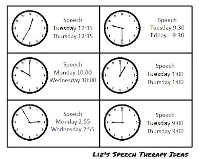 Liz's Speech Therapy Ideas: Speech Reminders