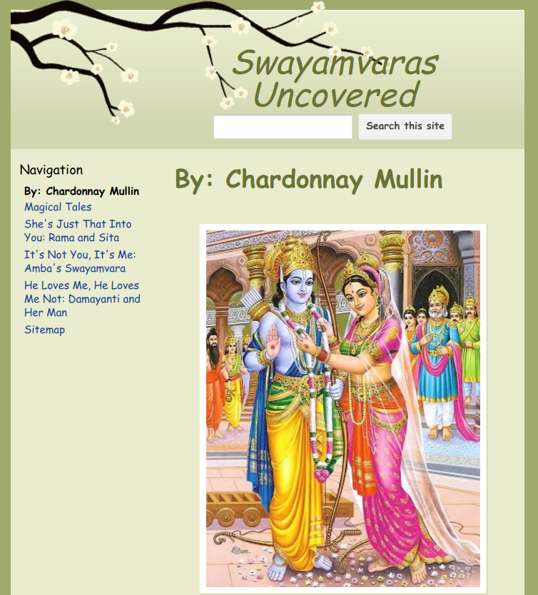 Indian Epics: Readings and Resources: Project Idea: Swayamvara