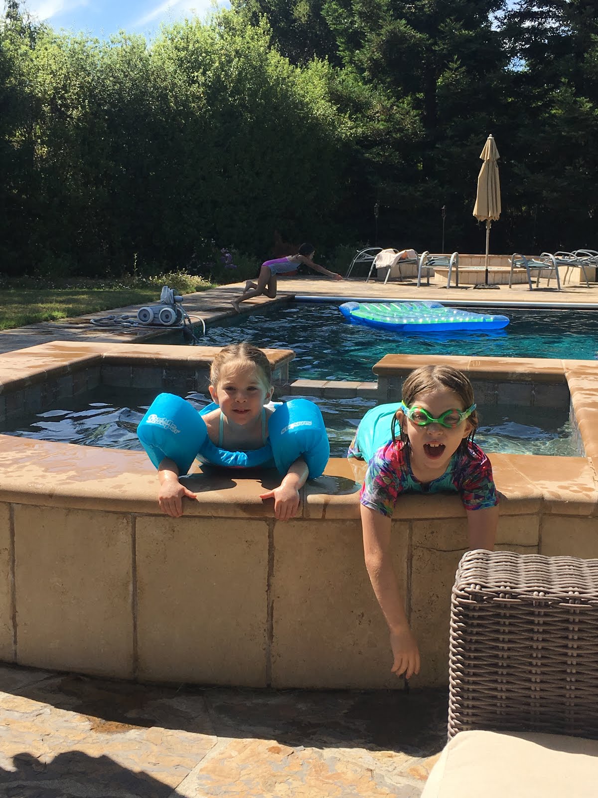 The sister blog: Perfect day for a pool play date