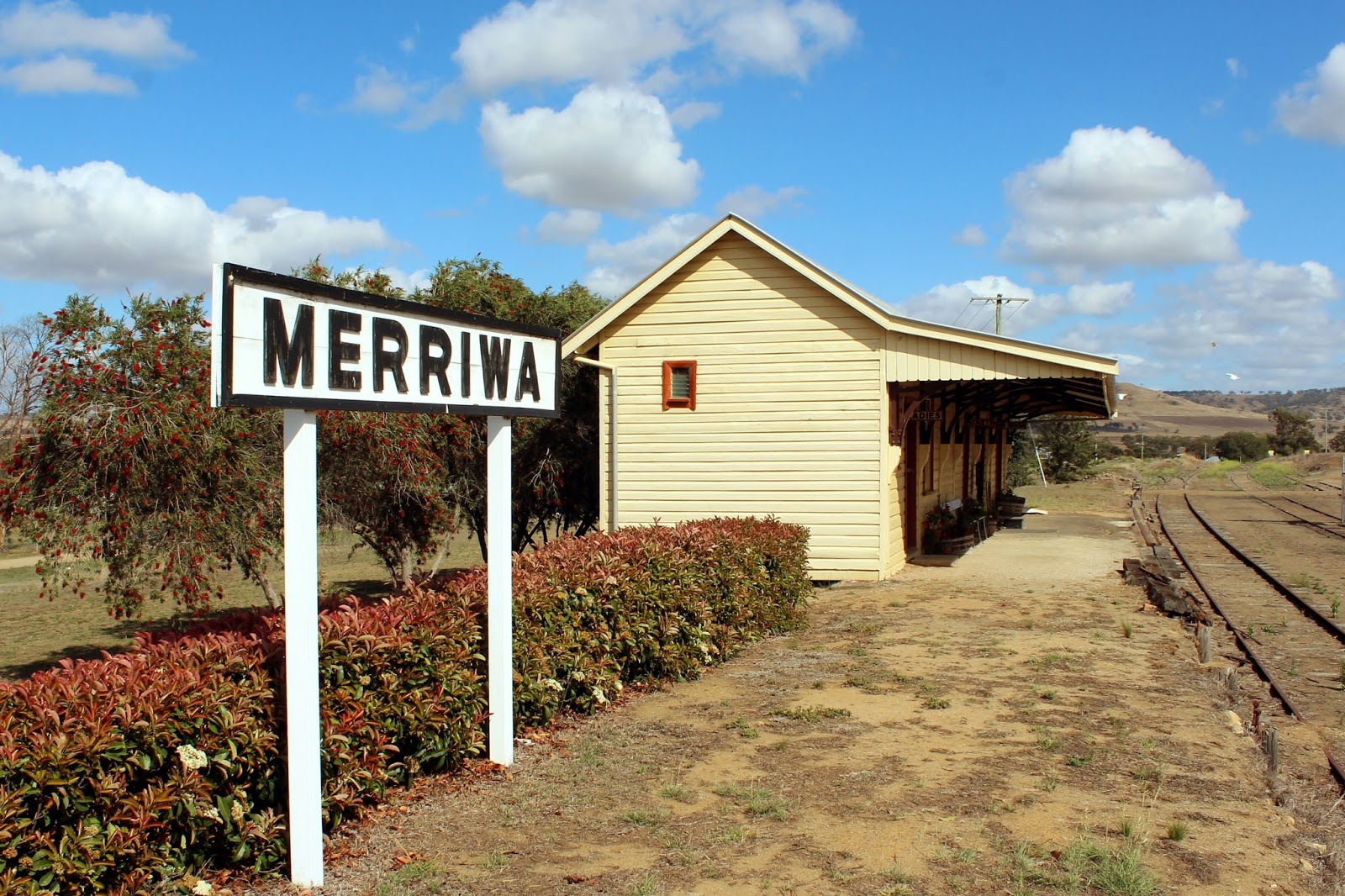 rusted2therails: Merriwa station,yard and silo