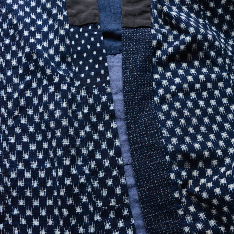 Noragi Jacket Crazy pattern | 三種クレイジーパターンの藍染野良着