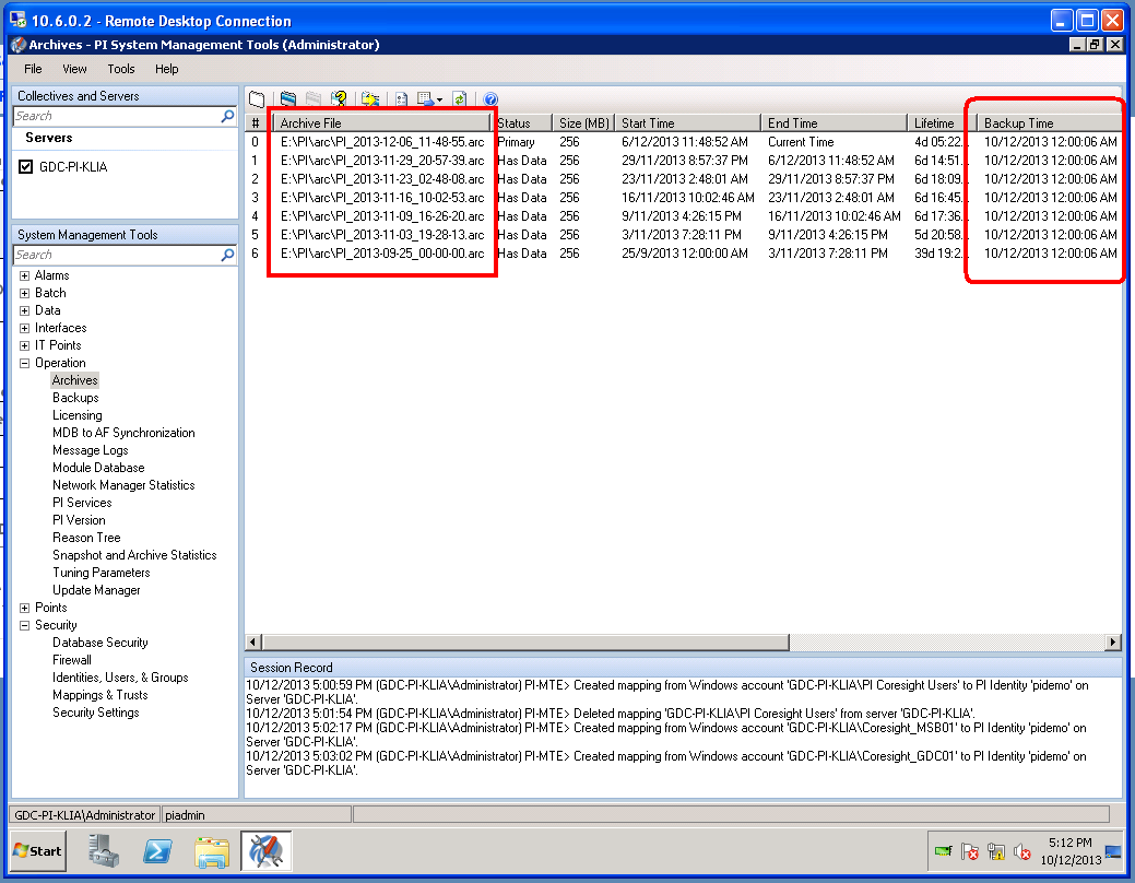 Buku Log Dindon: Check Backup Activity from PI SMT