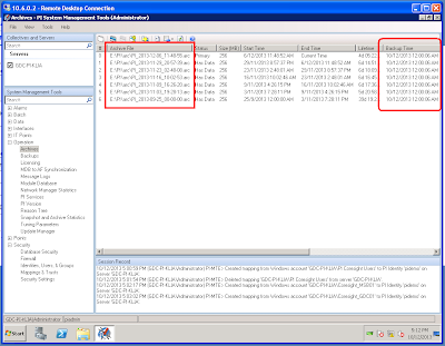 Buku Log Dindon: Check Backup Activity from PI SMT