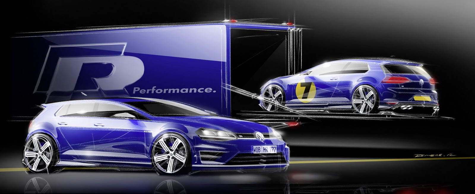 NEW VOLKSWAGEN GOLF R : FIRST DETAILS OF 300 PS SUPER-HATCH