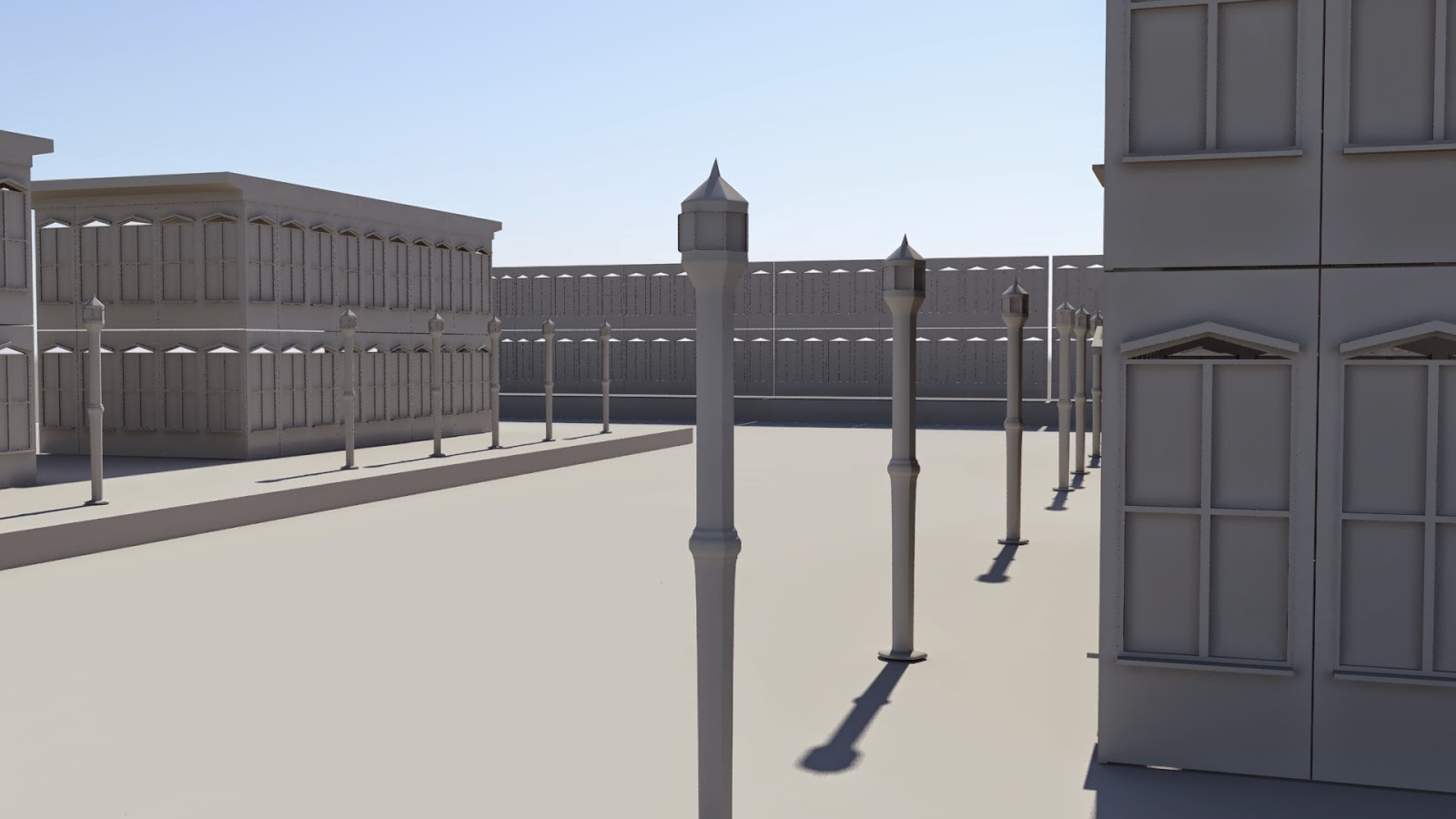 Dominic Drew Henry- 3D Modeling: street modeling progress