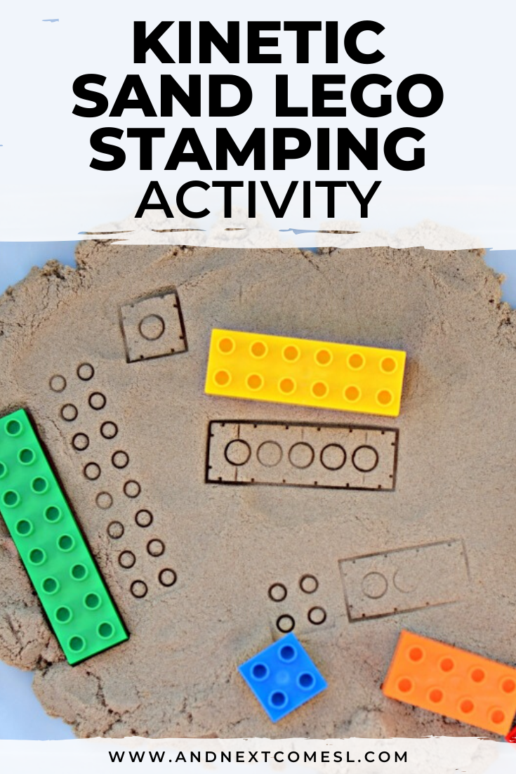LEGO Stamping Kinetic Sand Activity | And Next Comes L - Hyperlexia ...