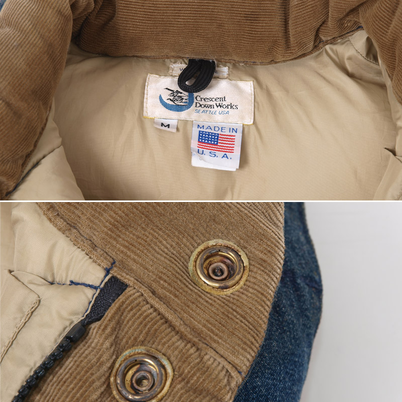 WEAR DIFFERENT: Crescent Down works ×Warehouse Denim Down vest Workers ...