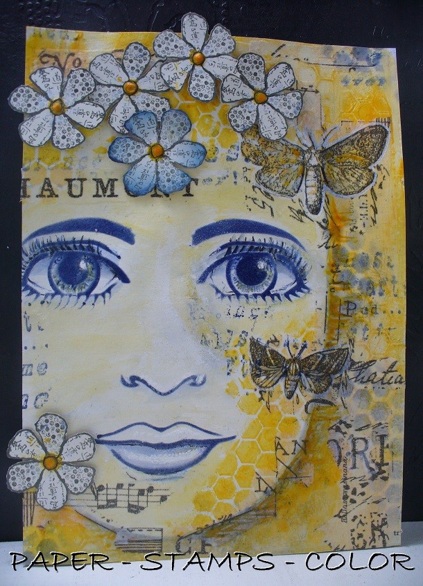 PAPER - STAMPS - COLOR: How to Use a Face Stencil