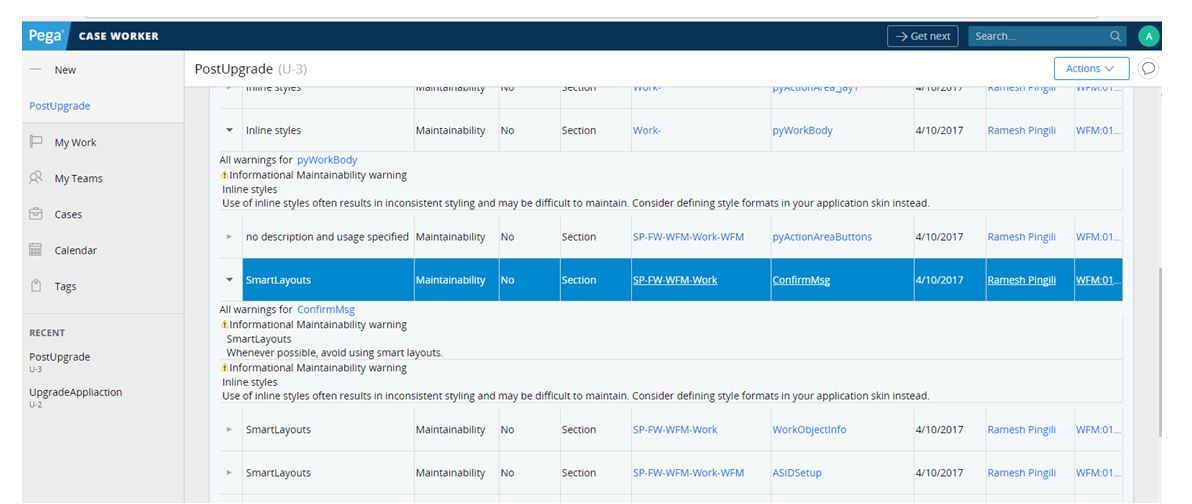 Pega - Post Upgrade fixing process | Pega Help | Case Management ...