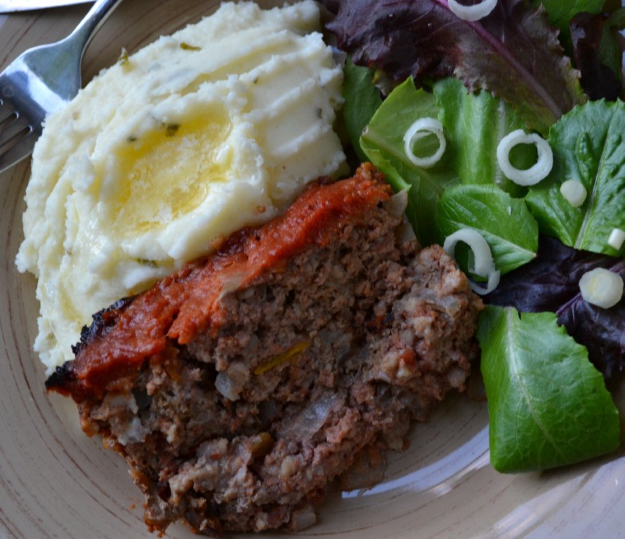 more than burnt toast: Old-Fashioned Meatloaf with Chive and Onion ...