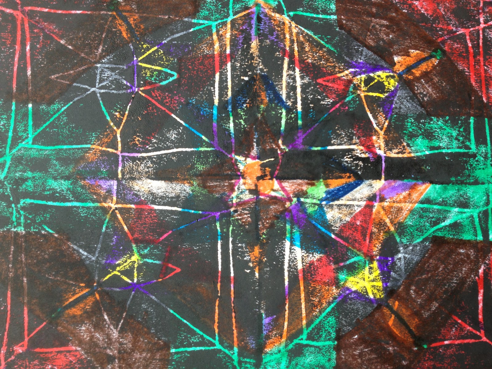 Art With A Smile: 4th/5th Radial Symmetry Printmaking