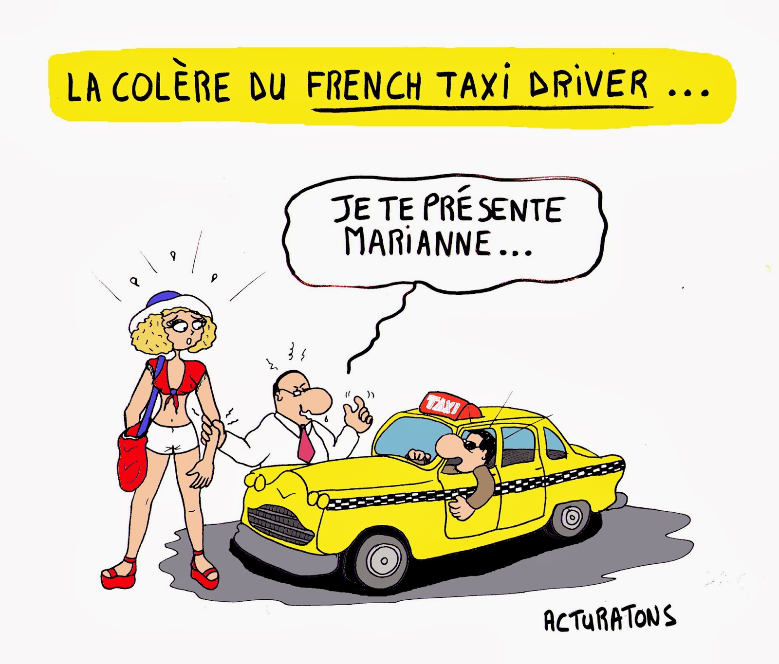 ActuRatons: La colère du French Taxi Driver...