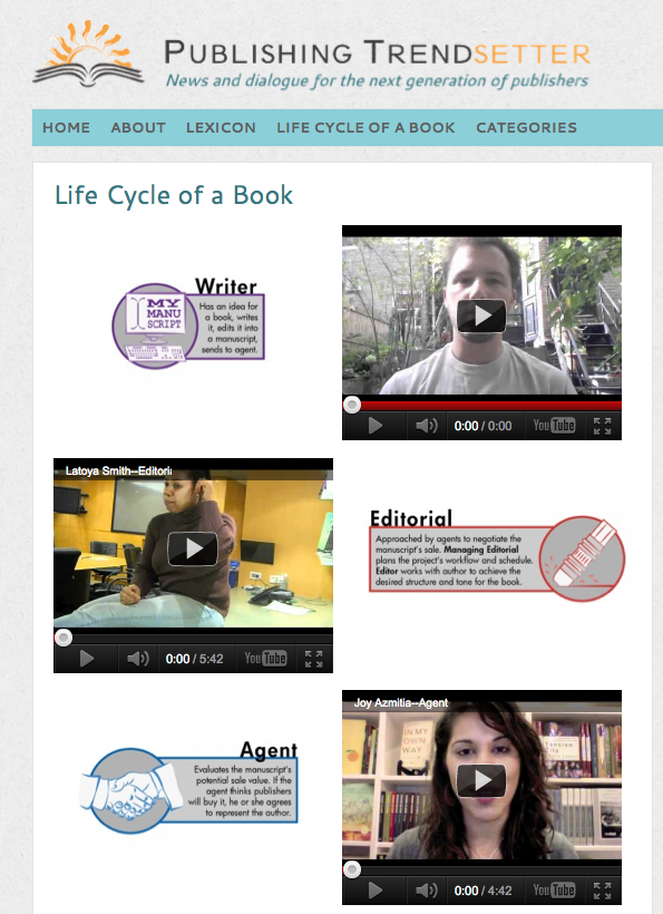The Official SCBWI Blog: Life Cycle of a Book - a very cool resource