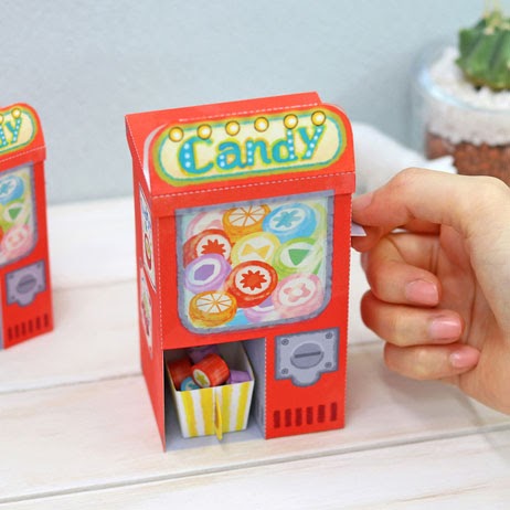 Candy Dispenser Papercraft | Paperized Crafts