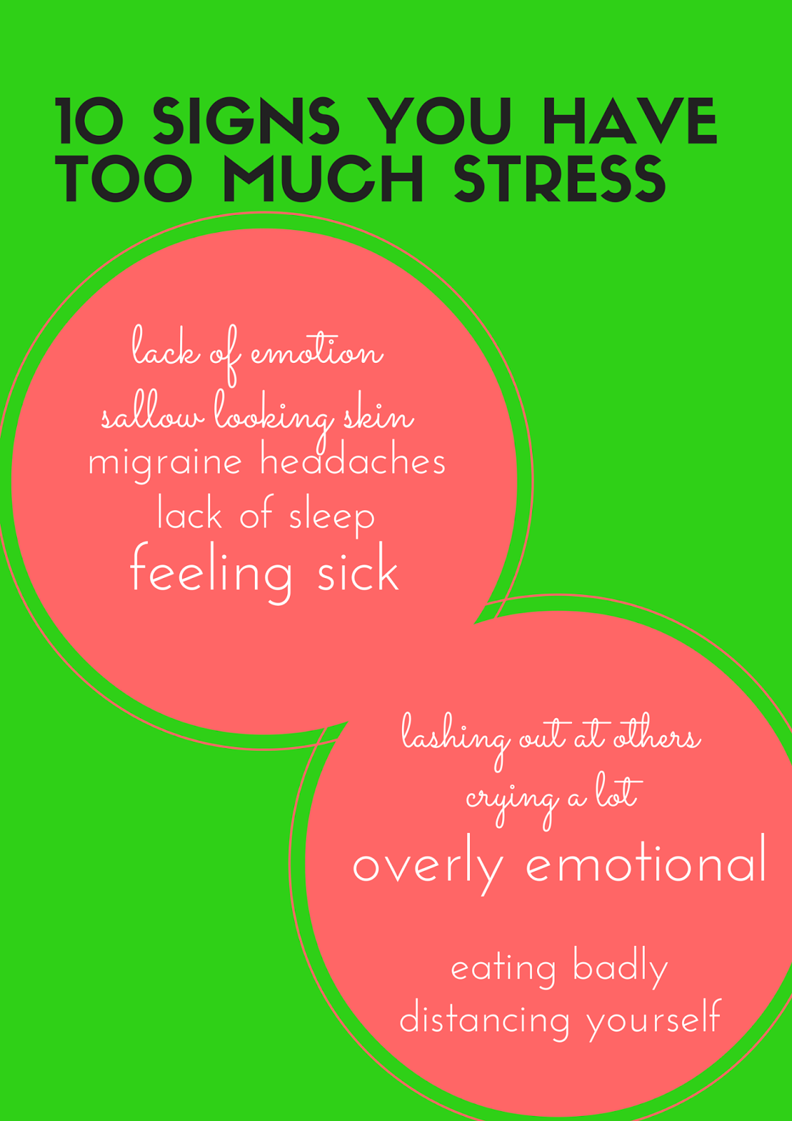 Day in Day Out: Signs you are TOO stressed