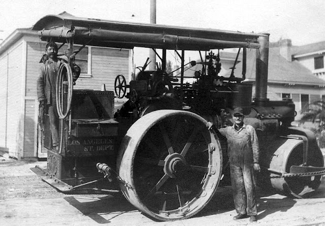 Just A Car Guy: steam roller, 1910, Los Angeles