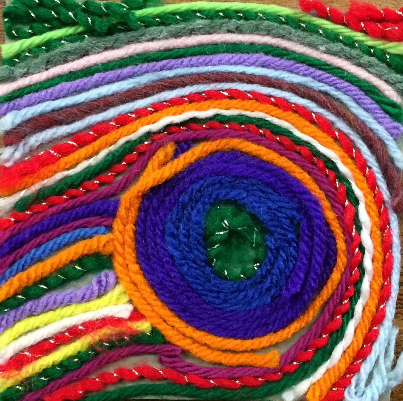 Kathy's Art Project Ideas: Mexican Sun Huichol Yarn Painting Art Lesson