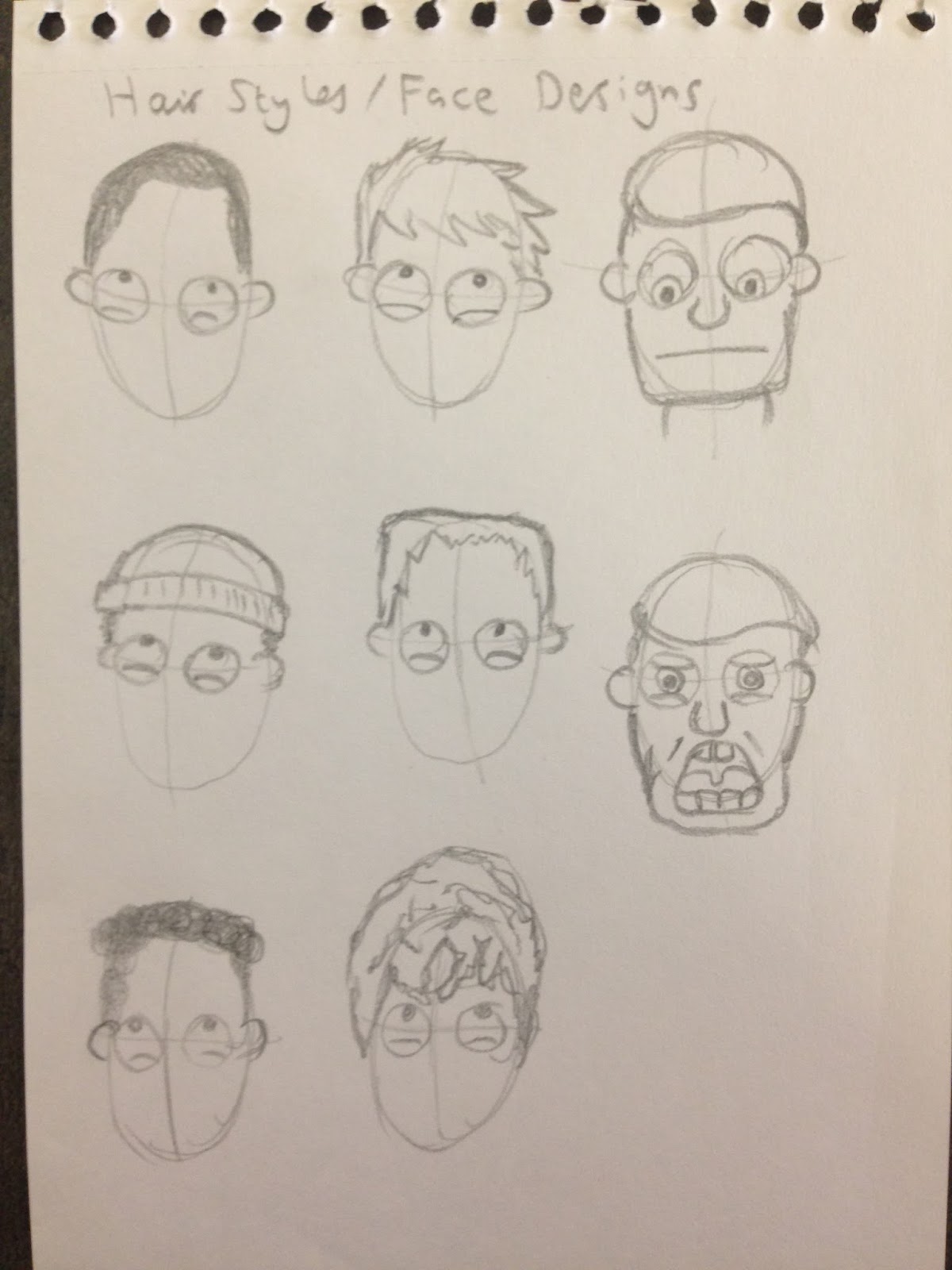 Pre Production For Animation: Very rough Character Designs