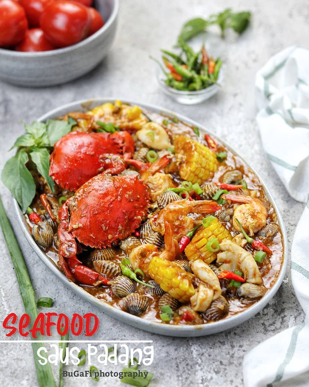 SEAFOOD SAUS PADANG - Resep Masakan nusantara