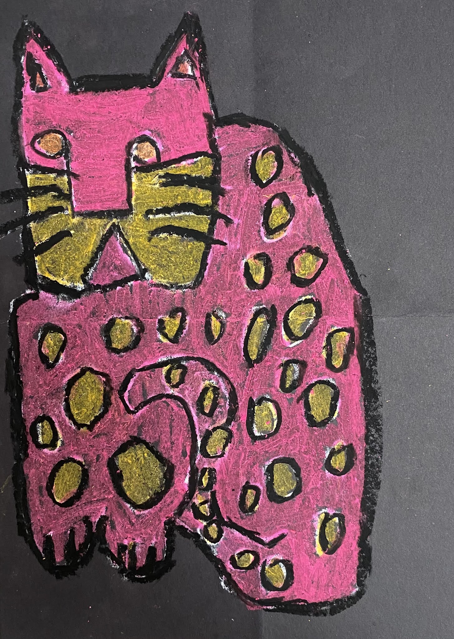 Mrs. Harris' art room: Laurel Burch cats kindergarten art lesson