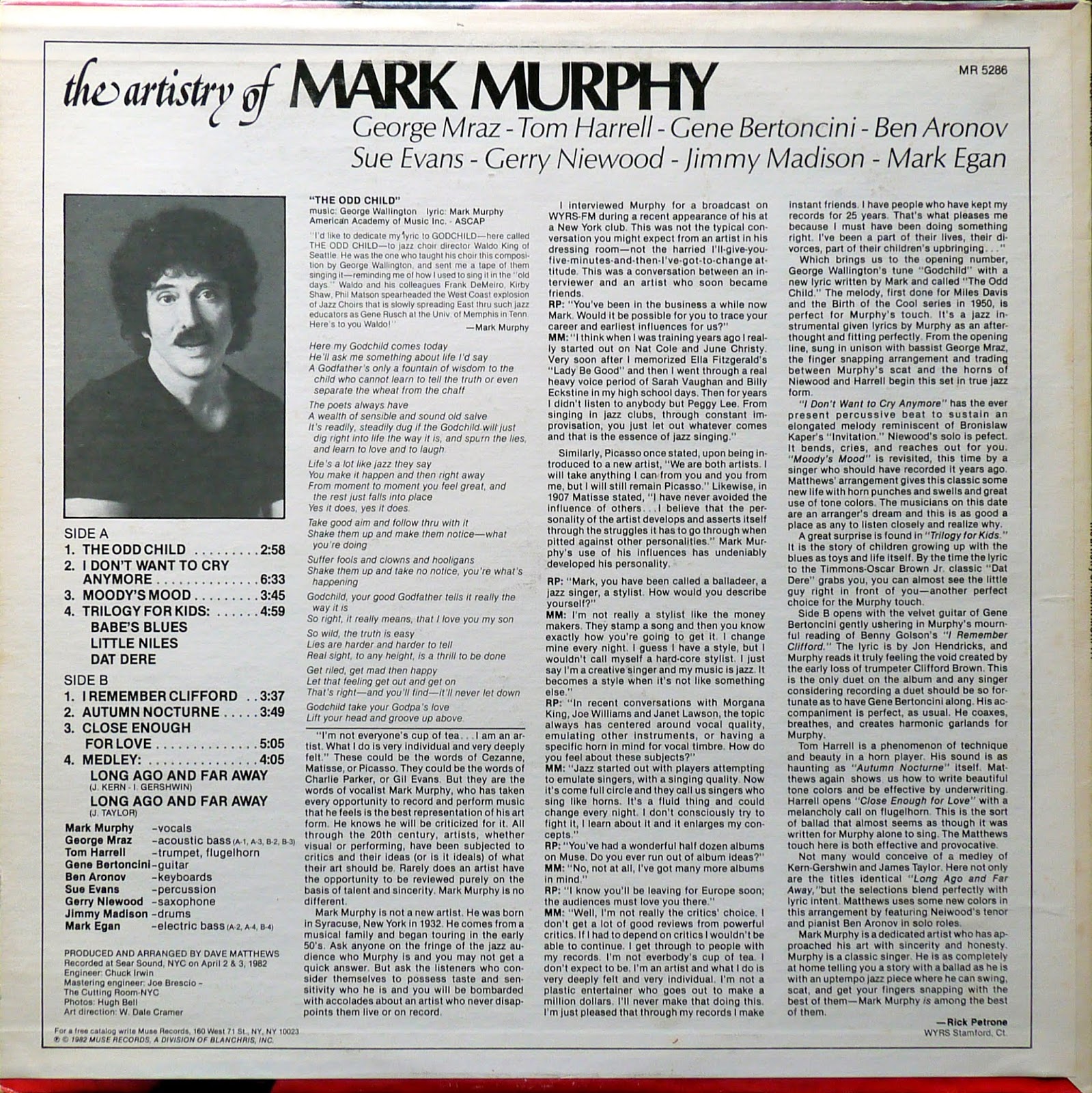 The Vinyl Curator: Mark Murphy - The Artistry of Mark Murphy