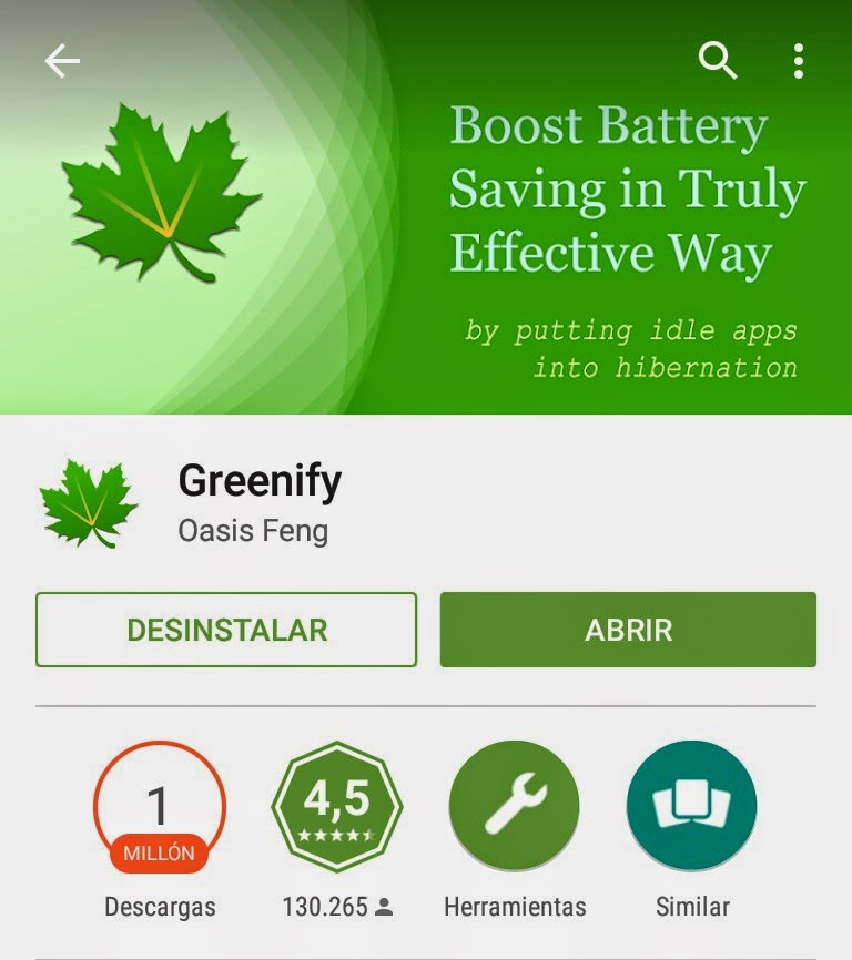 Android: optimizando la batería con Greenify | PuCoMí