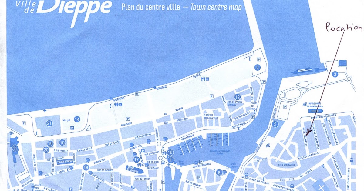 gite.dieppe.mer : Plan d'accès
