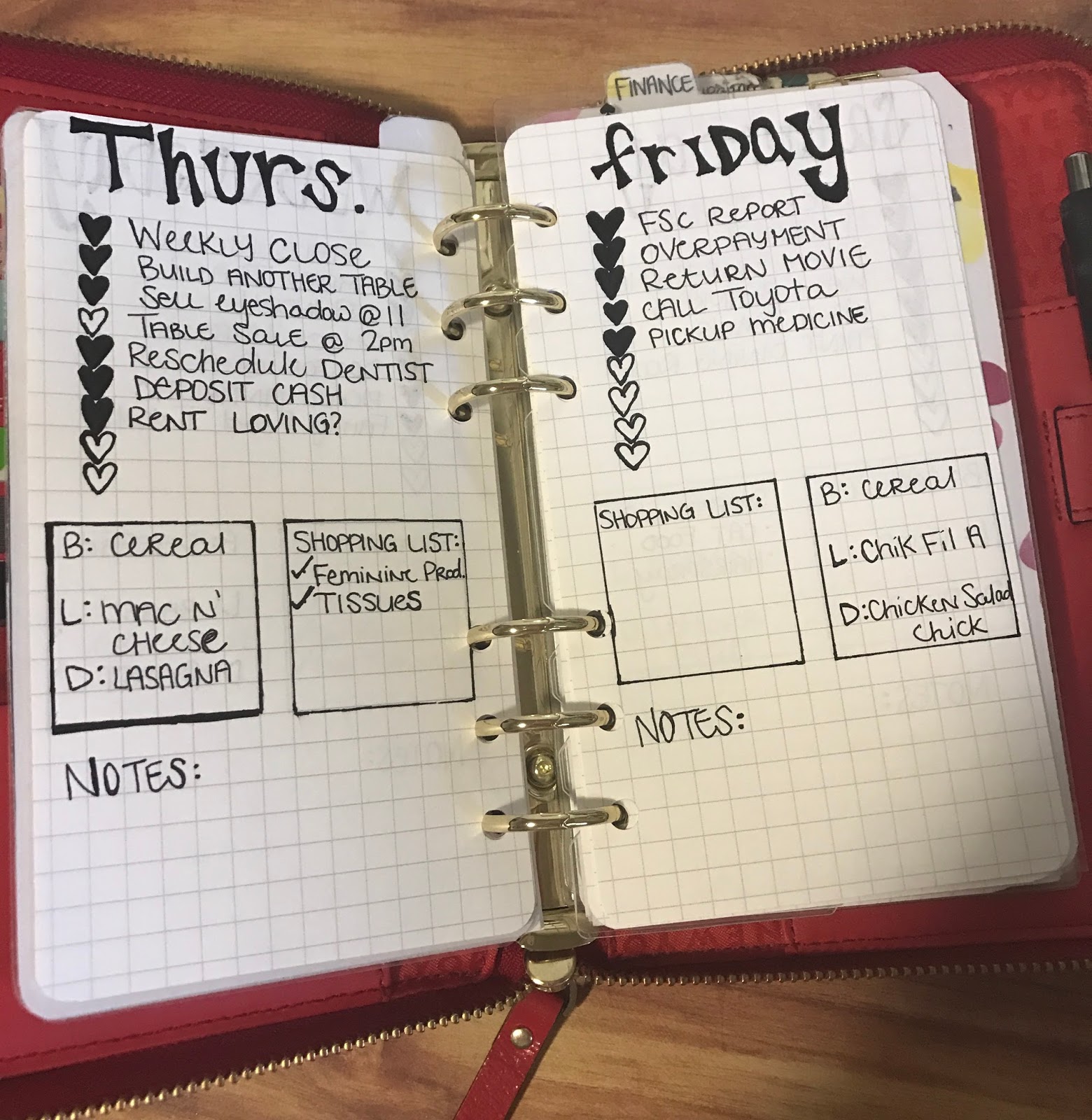 Personal Planner Setup
