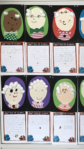 Art with Mrs Baker: 100 Days of Kindergarten Portraits
