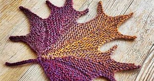 Amazing Knitting: Decorative Knitted Maple Leaf - Knitting Pattern