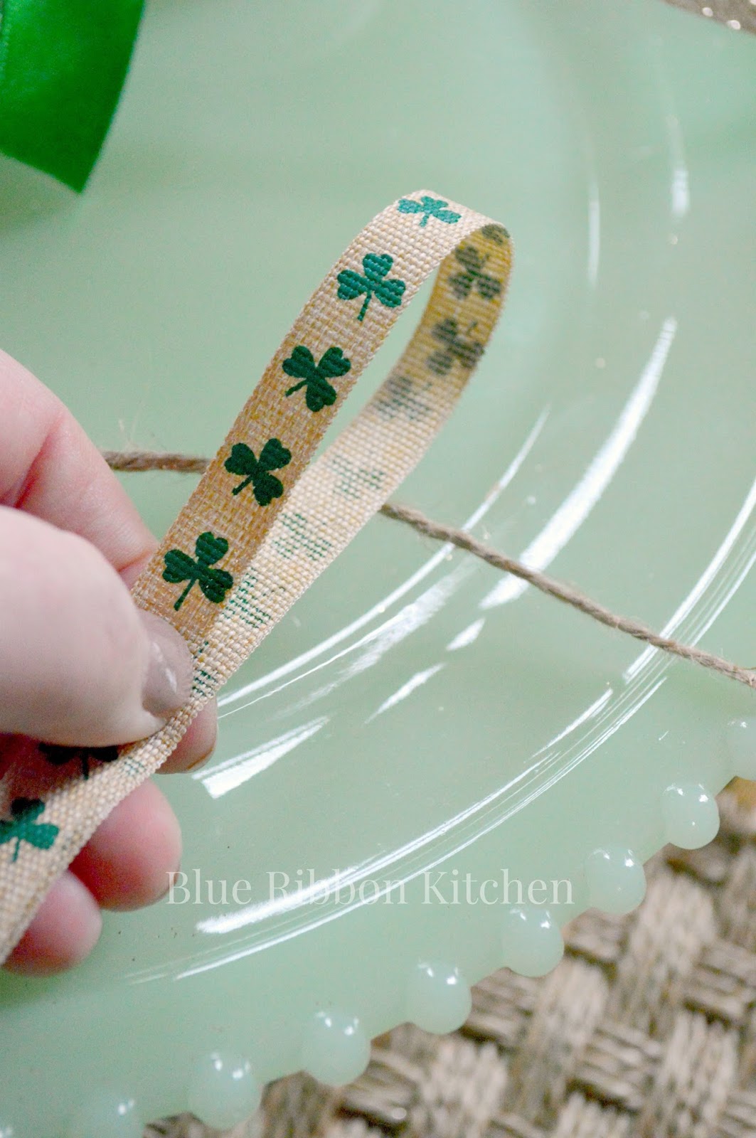 Blue Ribbon Kitchen: My Good Luck Charm | Ribbon Garland